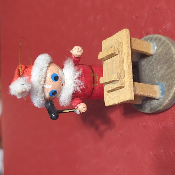 homemade | Holiday | Vintage Wooden Santa Workbench | Poshmark